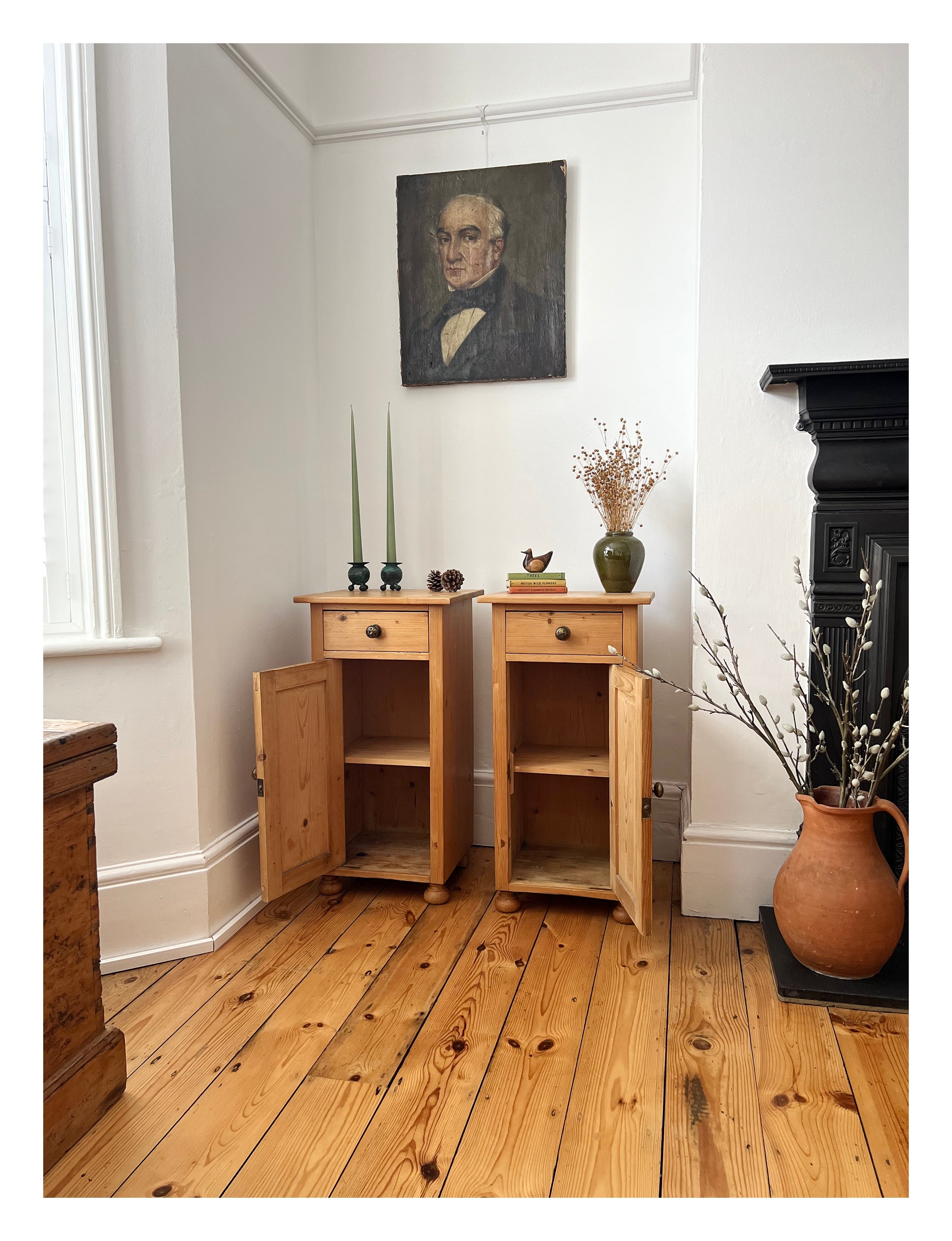 Beautiful antique bedside tables Victorian Vibe